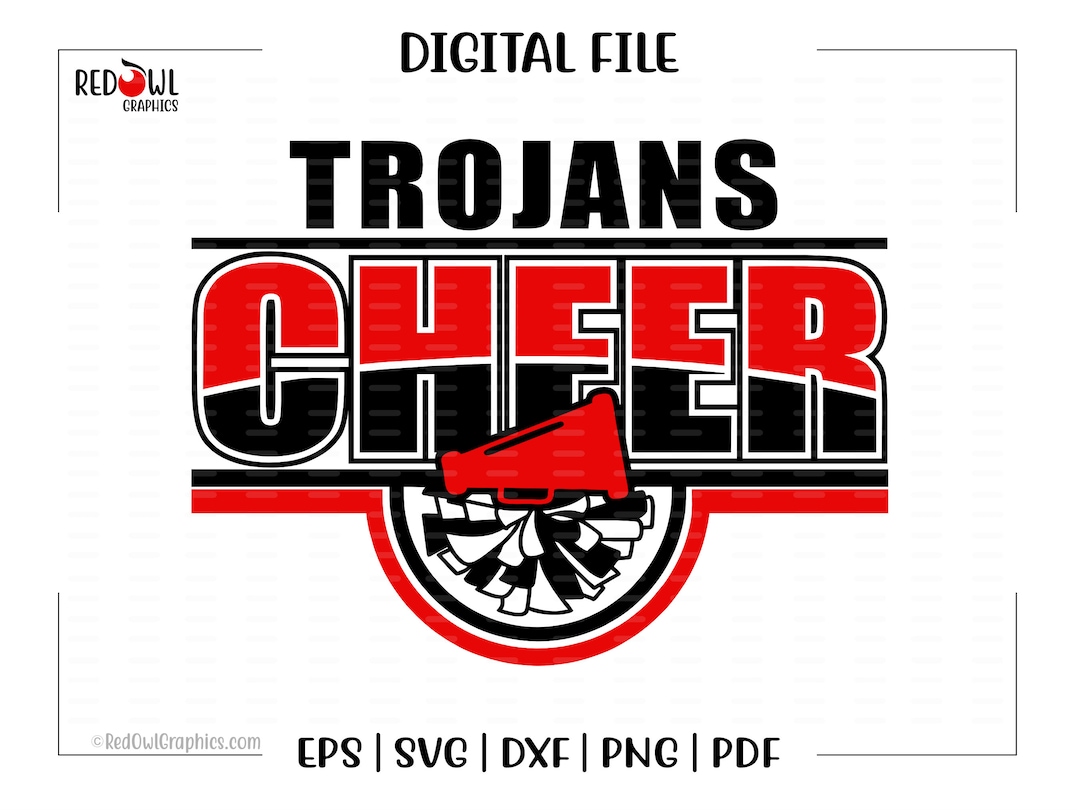 Cheerleader Svg, Trojan Cheerleader, Trojan, Trojans, Cheer ...
