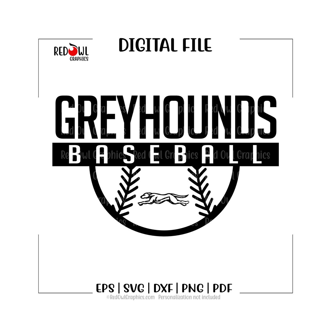 Greyhound Baseball Svg, Team Mascot, Greyhounds Png, School, Coach, Svg ...