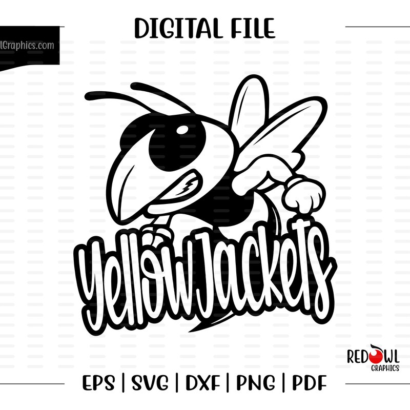 Yellow Jacket Mascot Svg - Etsy