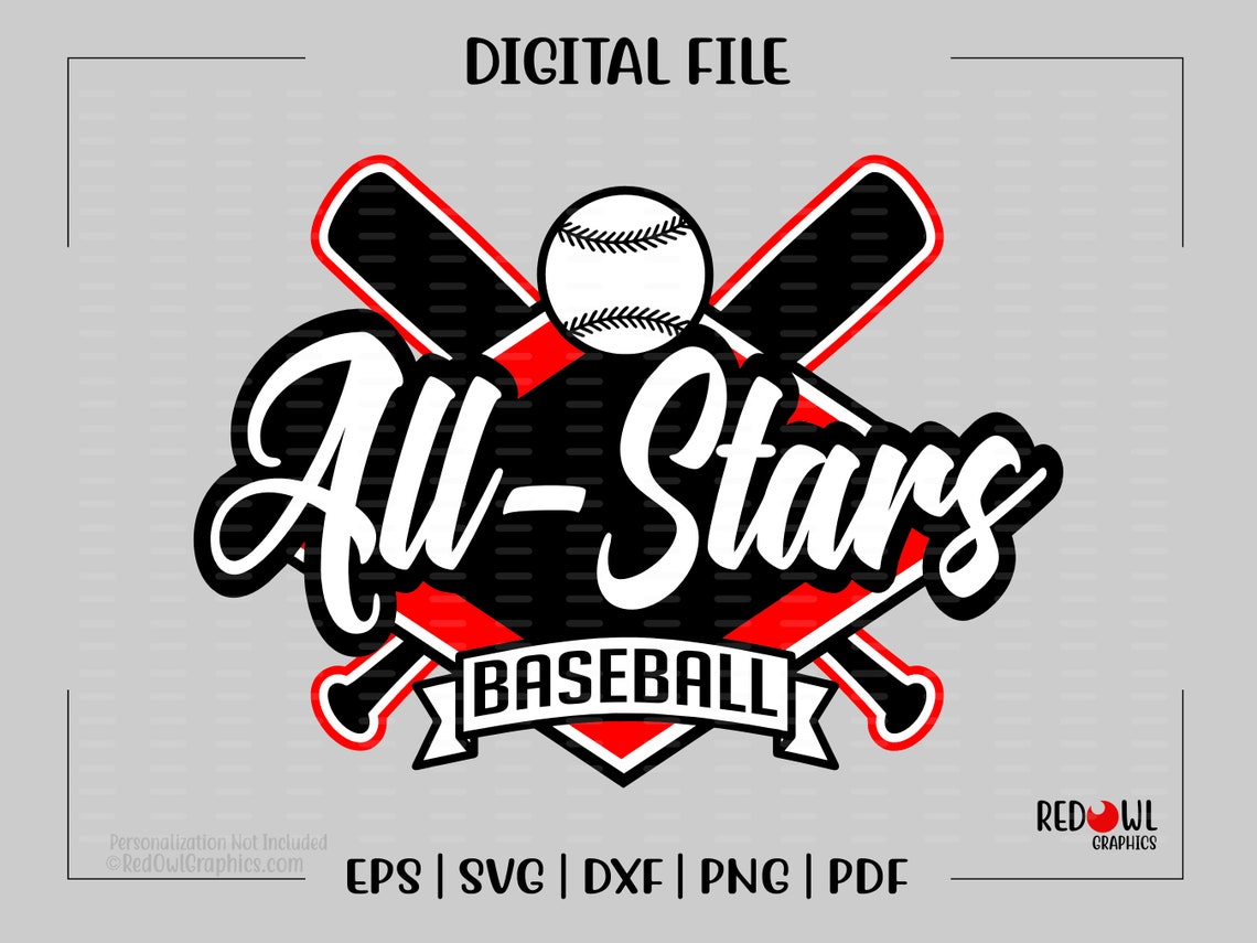 All Star Svg, All-star Svg, Baseball Svg, Baseball, All Stars, Allstar ...