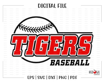Tigers Baseball Svg File - Etsy