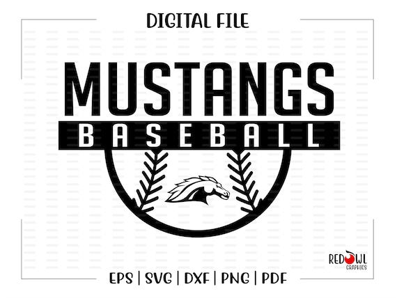 Baseball Svg Mustang Baseball Svg Mustang Mustang - Etsy