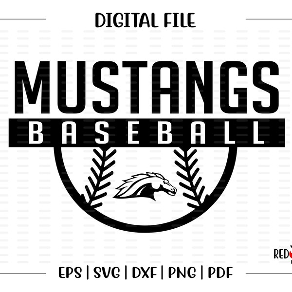 Mustang Baseball - Etsy