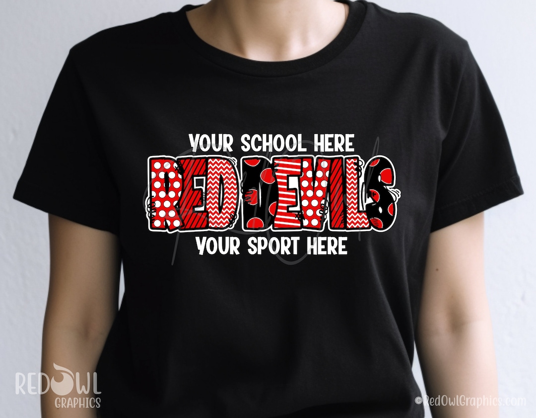 Red Devils Shirt Red Devil T-shirt Devil T-shirt - Etsy