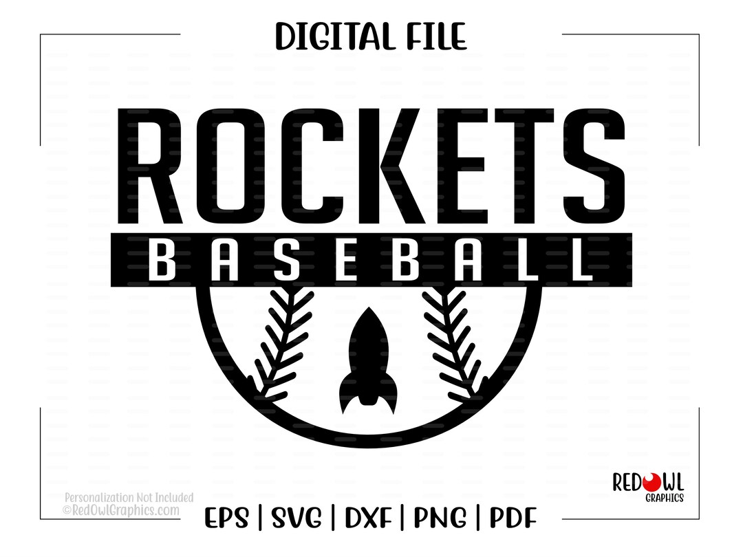Rockets Baseball Svg, Baseball Svg, Rocket, Rockets, Baseball, Design, Svg, Dxf, Eps, Png, Pdf ...