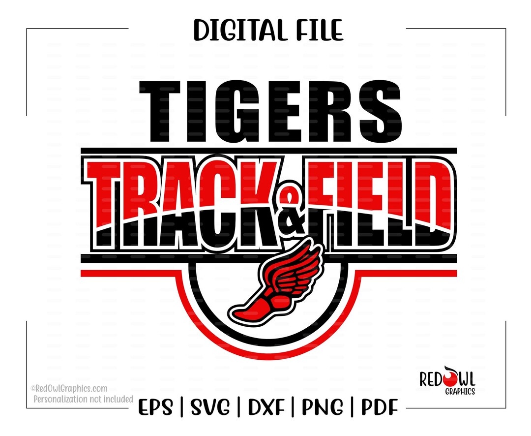 Track Svg, Tigers Track Svg, Tiger, Tigers Svg, Track, Field, Tigers ...