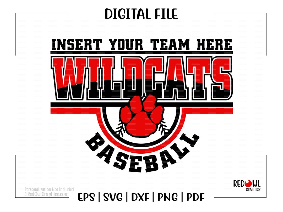 Baseball Svg, Wildcat Baseball Svg, Wildcat, Wildcats, Baseball, Svg ...