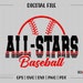 All Star Svg, All-star Svg, Baseball Svg, Baseball, All Stars, Allstar ...