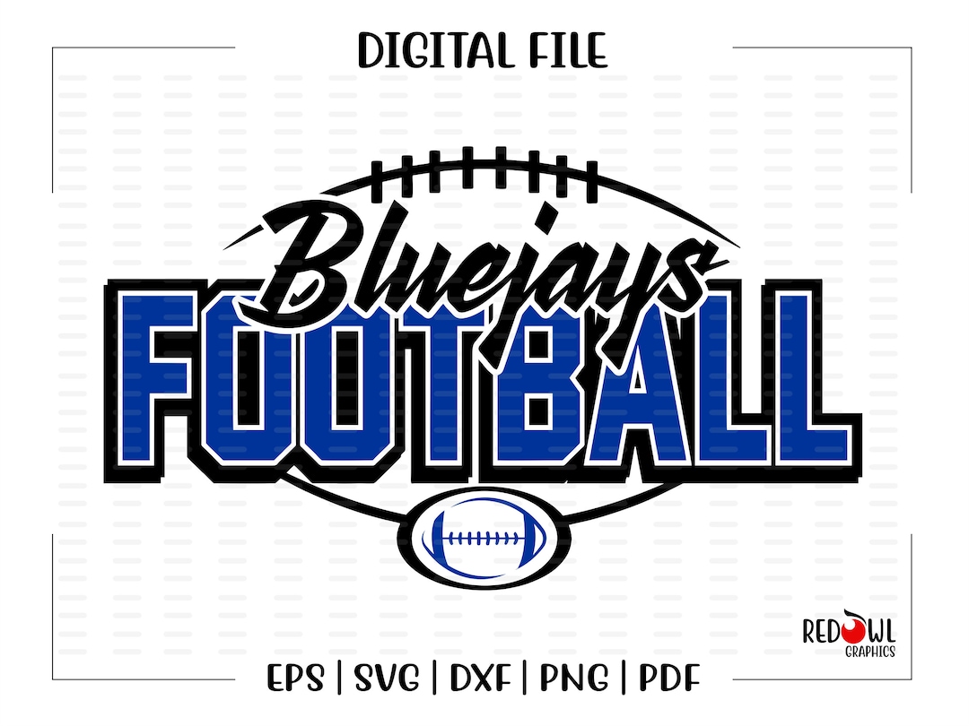 Football Svg, Bluejay Svg, Bluejay Football, Bluejay, Blue Jays, Svg ...