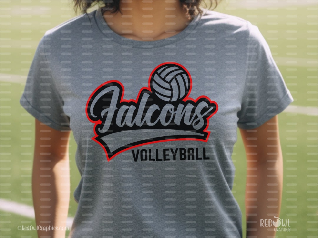 Volleyball Shirt, Falcon Volleyball, Falcons, Volleyball, T-shirt ...