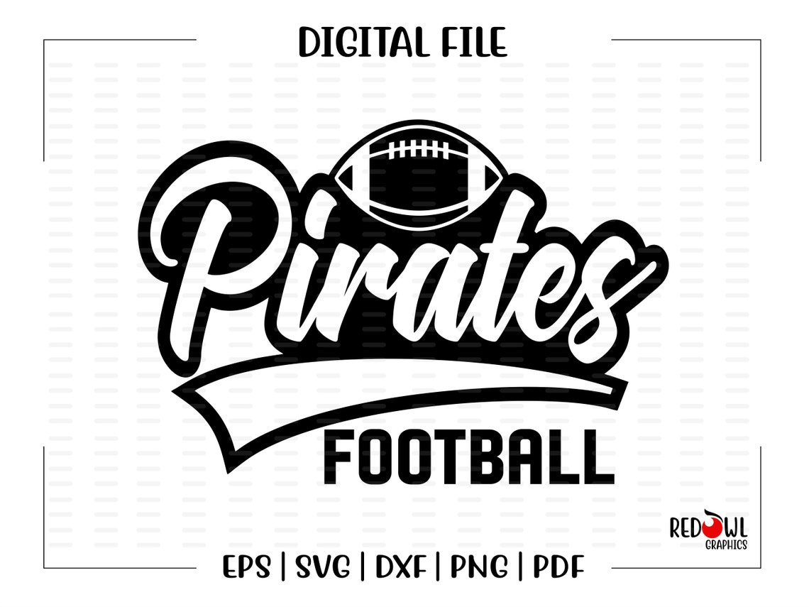 Football Svg, Pirate Football Svg, Pirate, Pirates, Football, Svg, Dxf ...