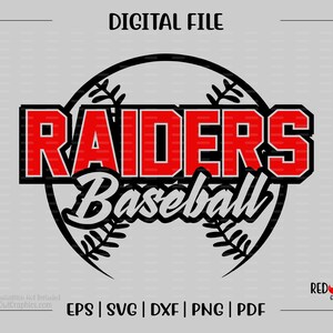 Baseball Svg, Raiders Baseball Svg, Raiders, Raider, Baseball, Svg, Dxf ...