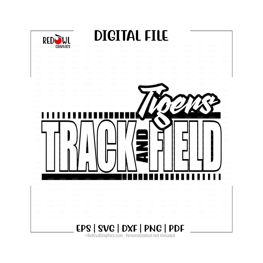Tigers Track Svg, Tiger, Field Svg, Dxf, Eps, Png, Pdf, Sublimation ...