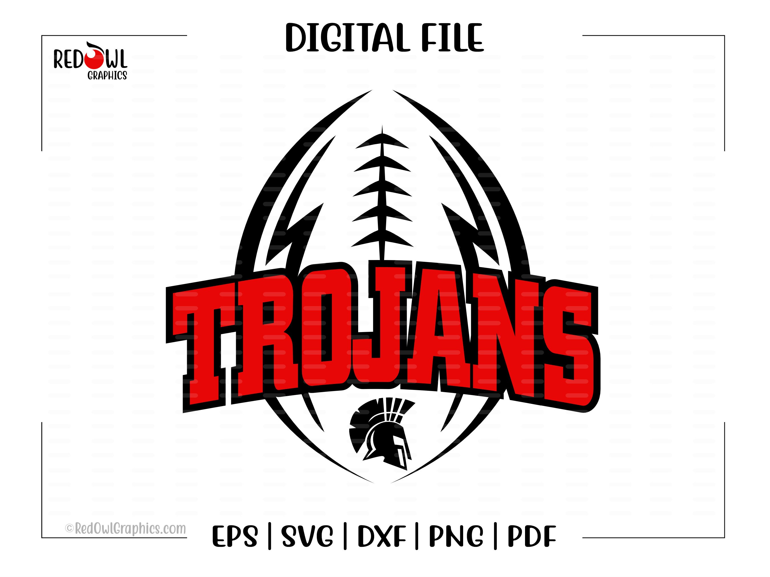 Football Svg, Trojan Football Svg, Trojan, Trojans, Football, Svg, Dxf ...