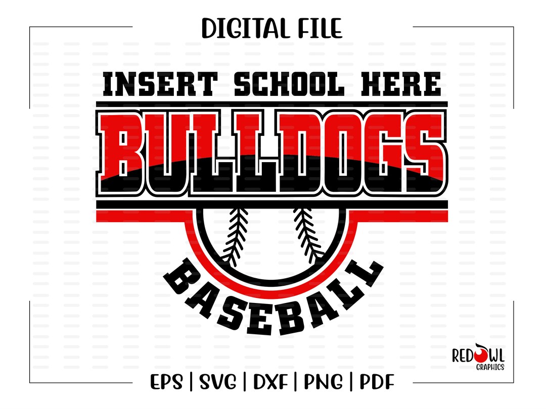 Baseball Svg, Bulldog Baseball Svg, Bulldog, Bulldogs, Baseball, Svg ...
