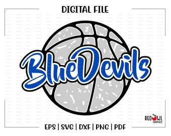 Blue Devil Svg | Etsy