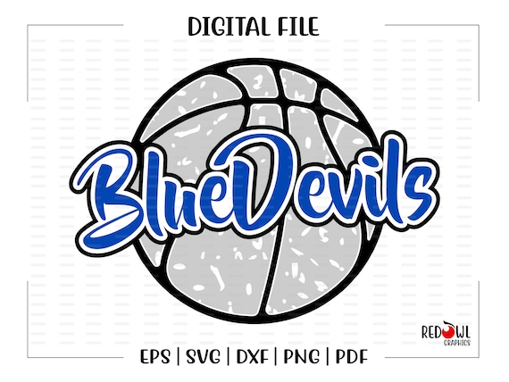 Basketball Svg Blue Devil Basketball Blue Devil Devil | Etsy