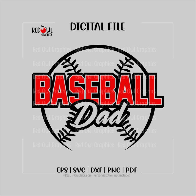 Baseball Dad Svg, Baseball Png, Team Mascot, School, Sport, Clipart ...