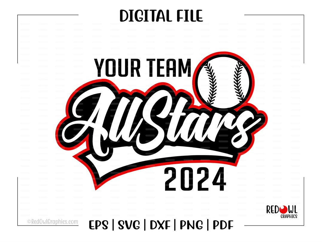 Custom, Personalized, Baseball Svg, All Star Svg, Baseball, All Star ...