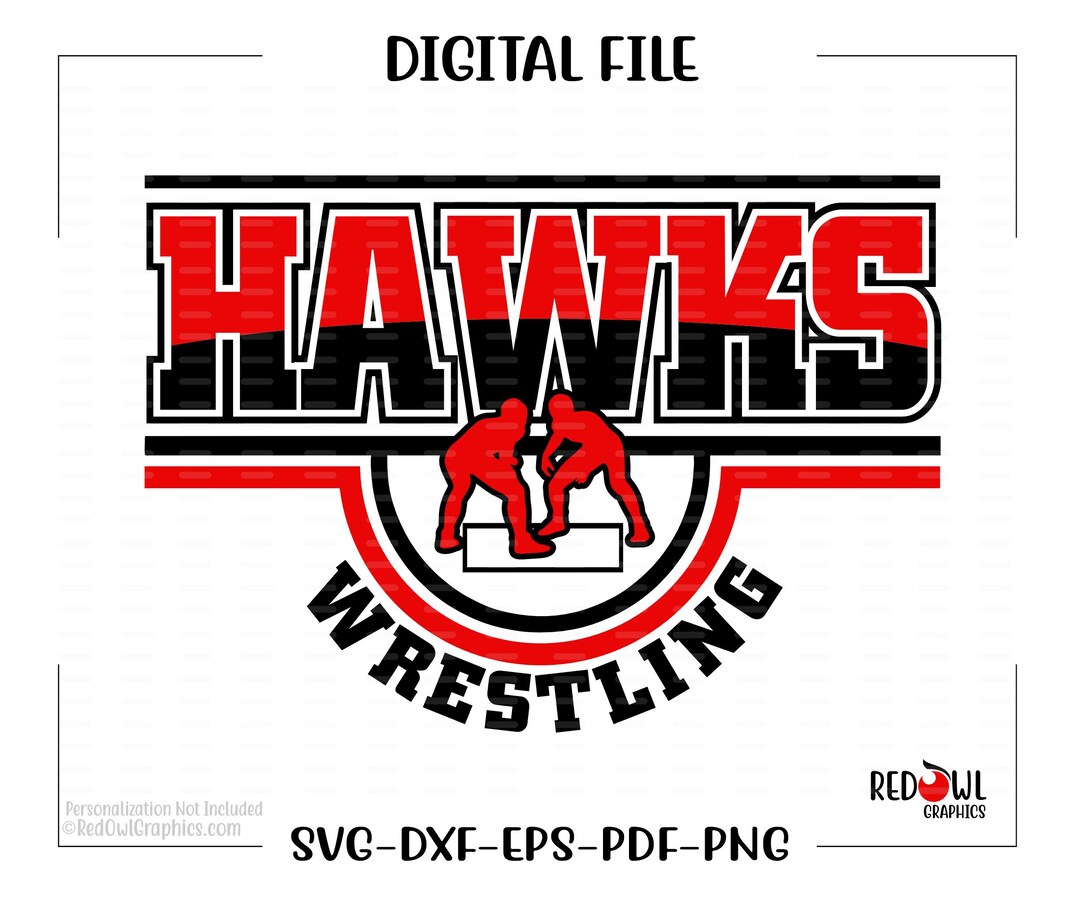 Hawks Wrestling Svg, Hawk Svg, Hawks, Wrestling, Wrestler, Svg, Dxf ...