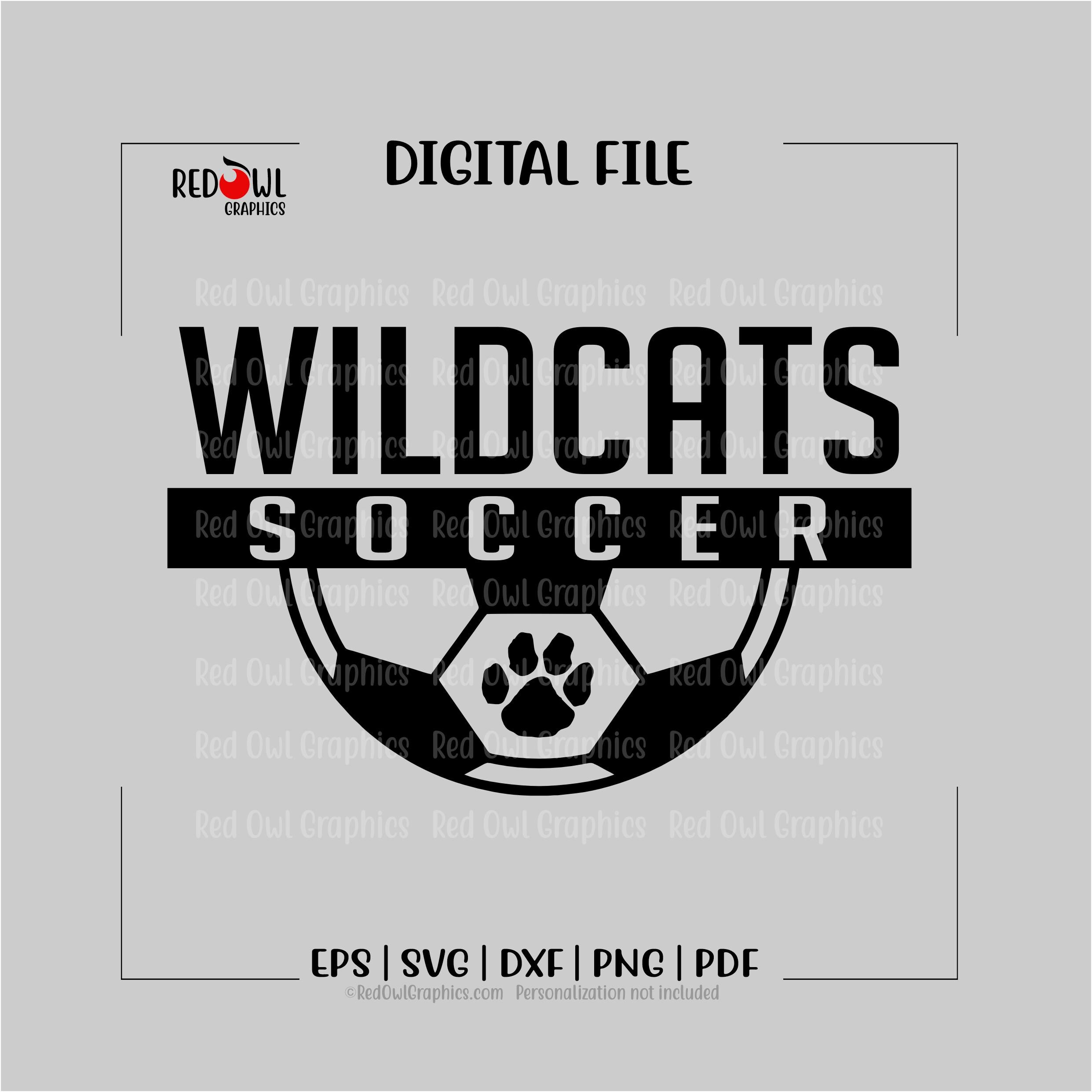 Soccer Svg, Wildcat Soccer Svg, Wildcat, Wildcats, Soccer, Svg, Dxf ...