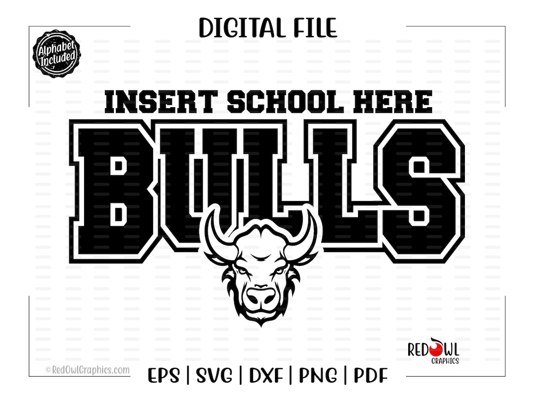 Bulls Svg, Bulls Png, Bulls, Bulls Mascot, Bull Mascot, Bull Svg, , Svg ...