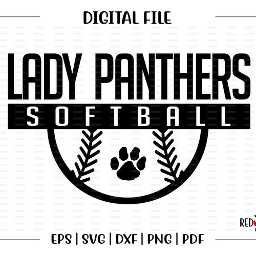 Panthers Softball Sublimation Design PNG File Digital - Etsy
