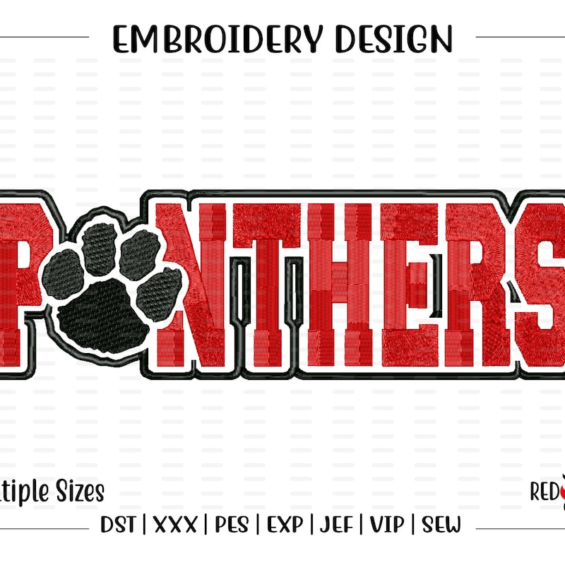 Panthers Embroidery - Etsy