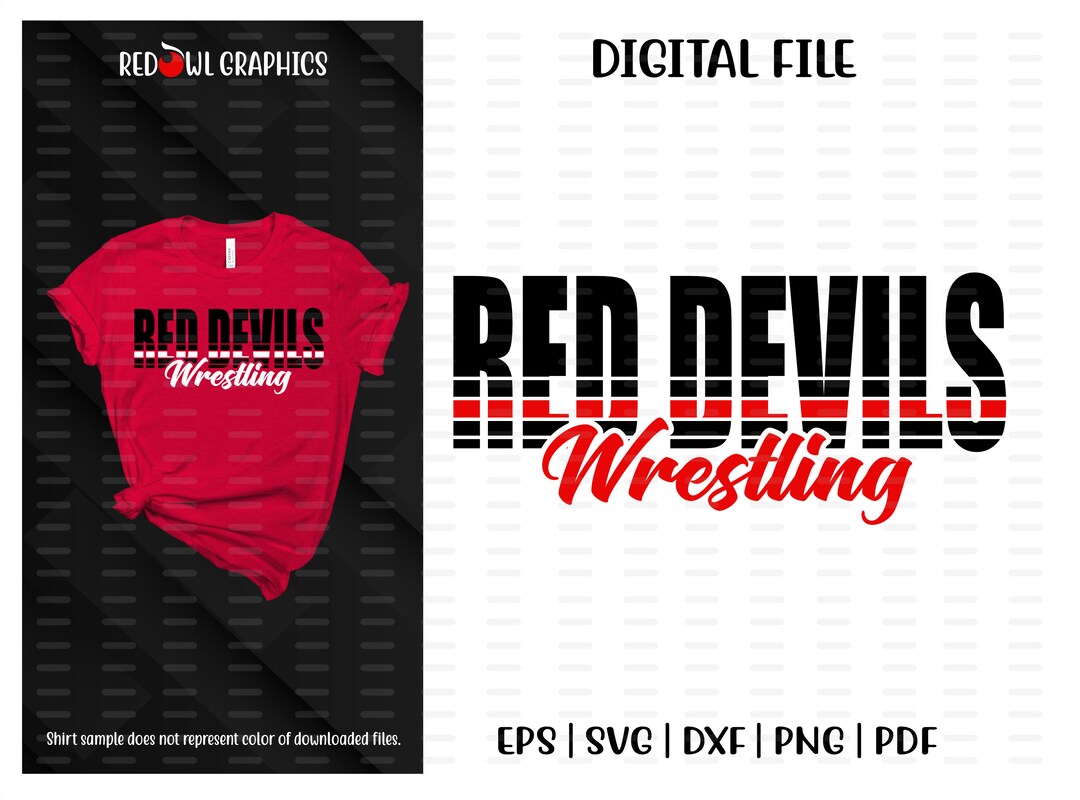 Wrestling Svg Red Devil Svg Red Devil Devil Red Devil - Etsy