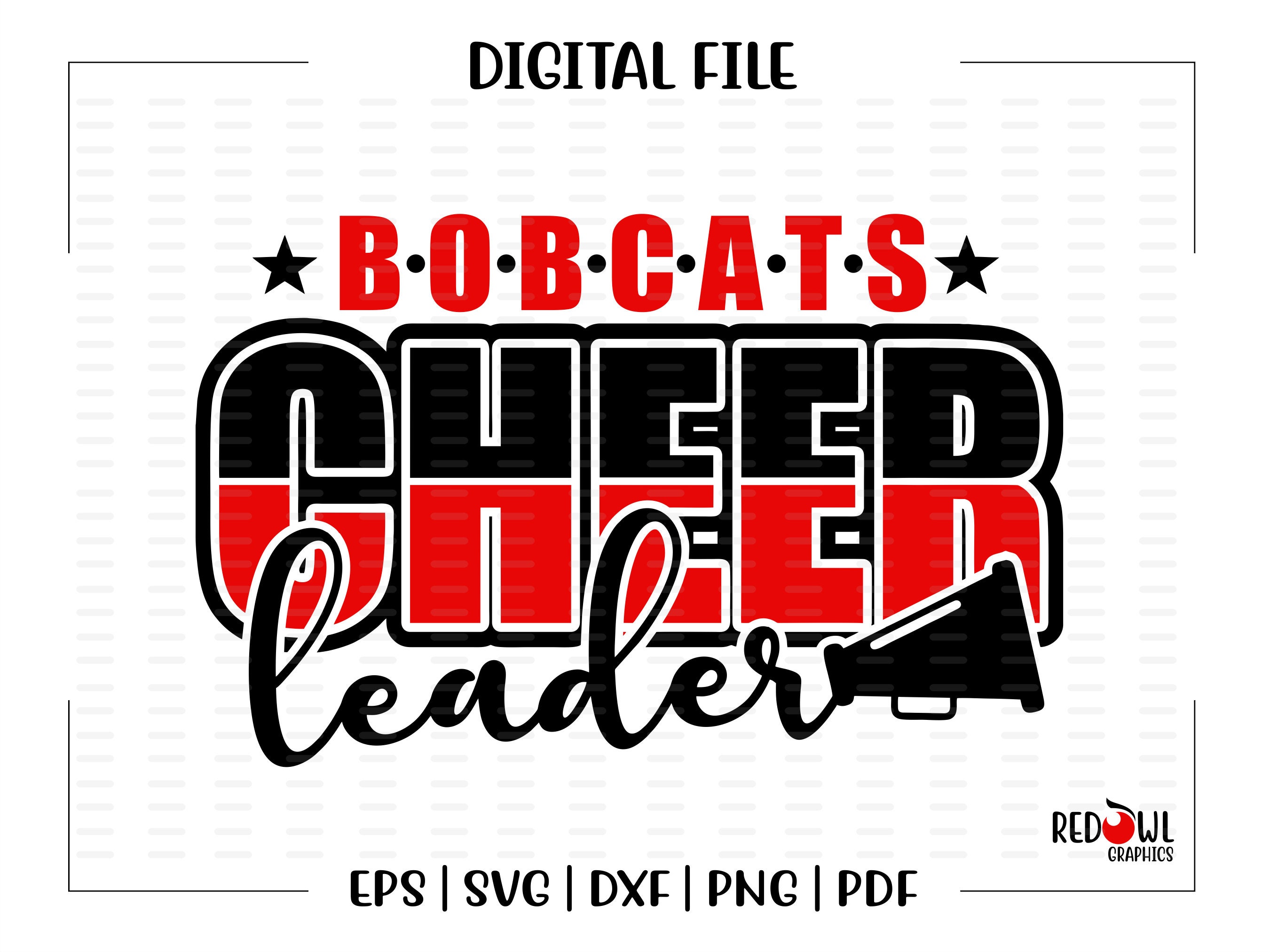 Cheerleader Svg, Cheerleading Svg, Bobcat, Bobcats, Cheer, Cheerleader ...