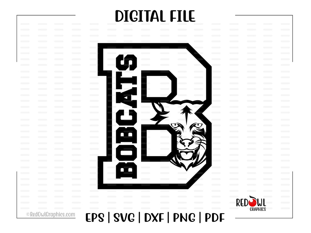 Bobcat Svg Bobcats Svg Bobcat Bobcats Paw Mascot Htv - Etsy
