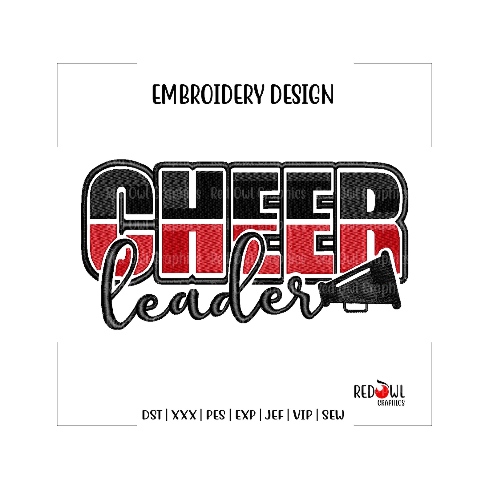 Cheer, Cheerleader, Cheerleading, Embroidery Design, Mascot, School ...