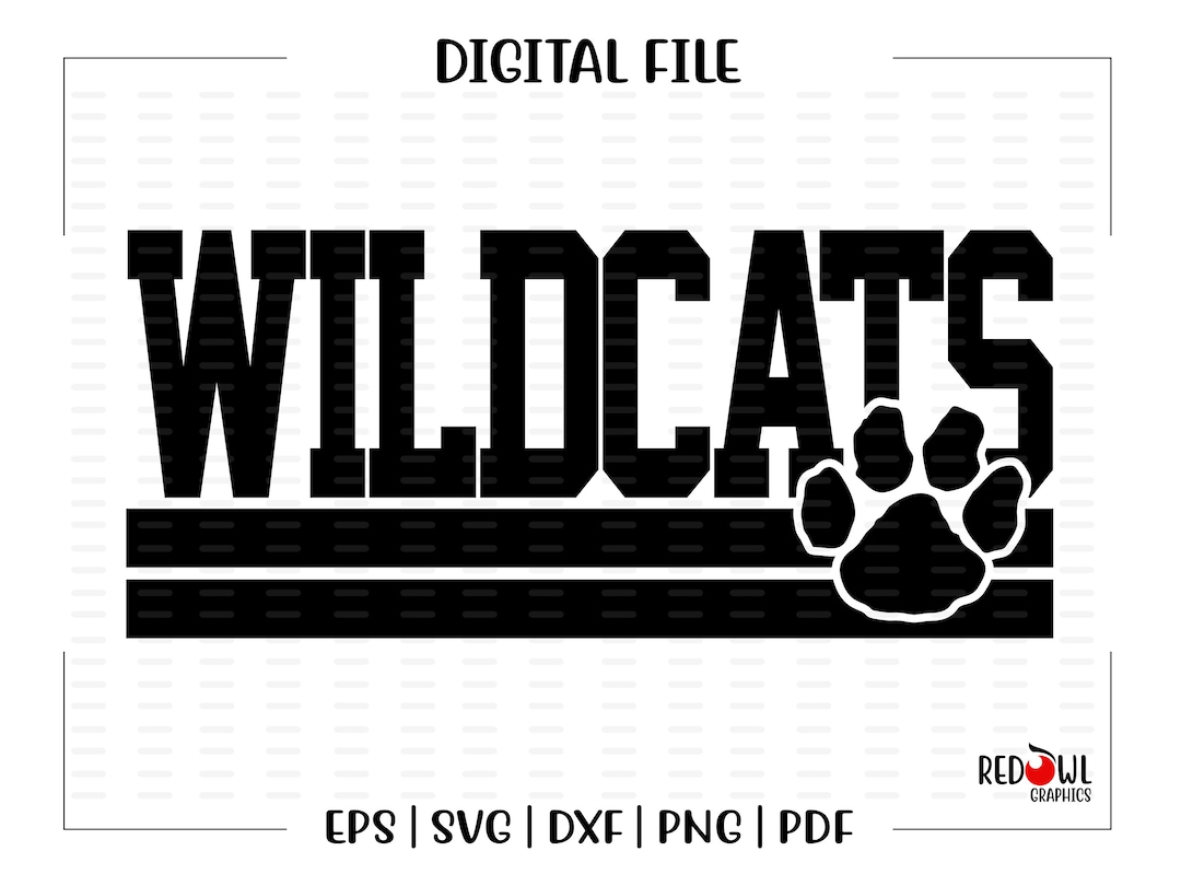 Wildcat Svg, Wildcats Svg, Wildcat, Wildcats, Clipart, Mascot, School ...