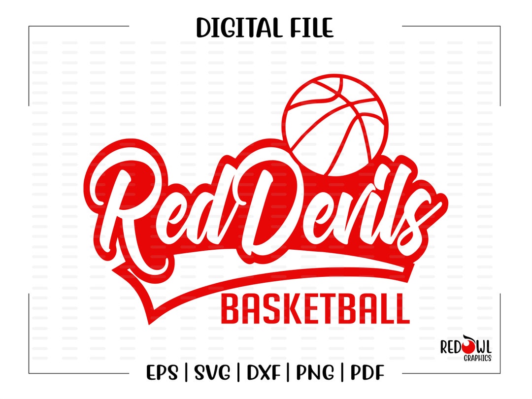 Basketball Svg, Red Devil Basketball, Red Devil, Devil, Basketball, Svg ...