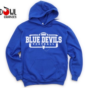 Football Shirt, Blue Devil Shirt, Blue Devil, Football, T-shirt ...