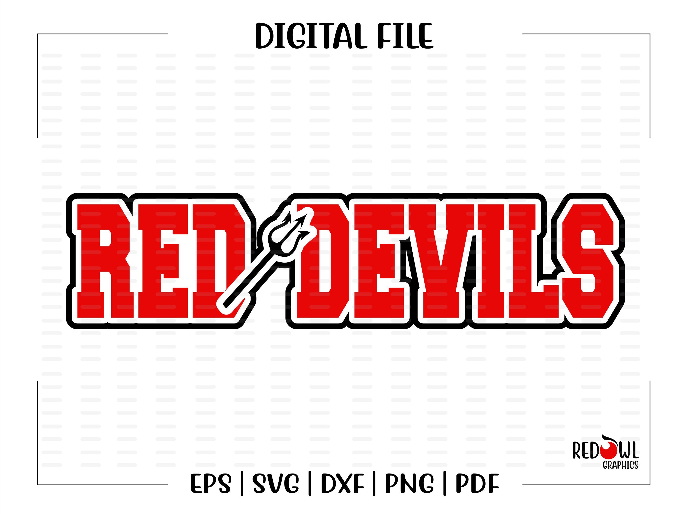 Red Devil Svg, Devils Svg, Red Devil, Red Devils, Devil, Svg, Dxf, Eps ...