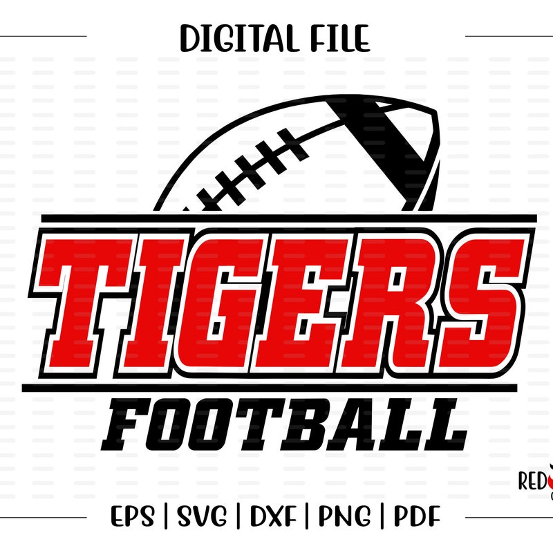 Tiger Football Svg - Etsy