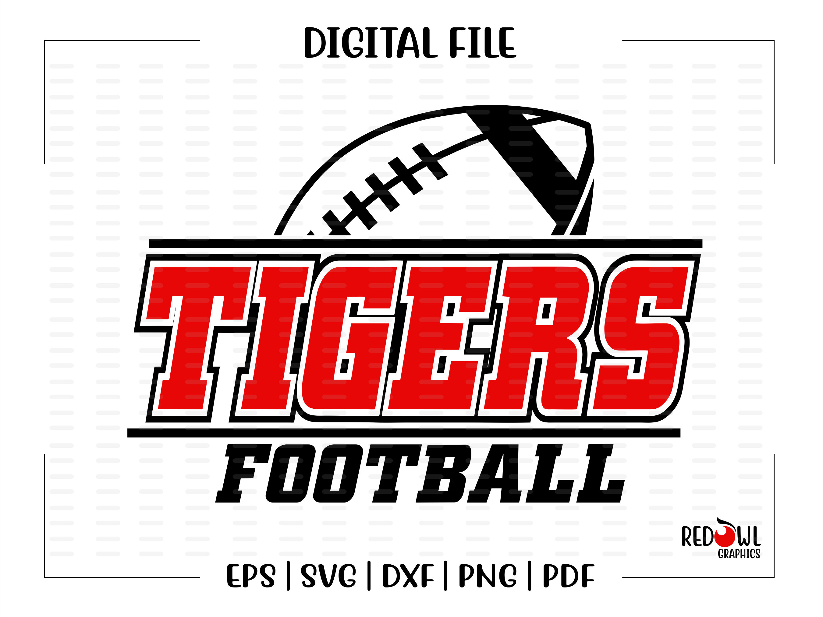 Football Svg, Tiger Football Svg, Tiger, Tigers, Football, Svg, Dxf ...
