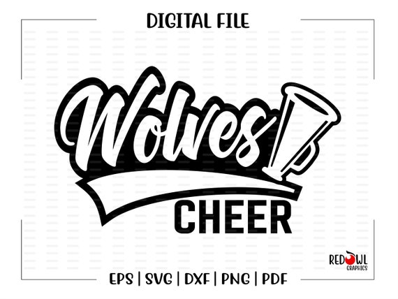 Cheer Svg Wolves Cheer Svg Cheerleading Wolves Wolf - Etsy