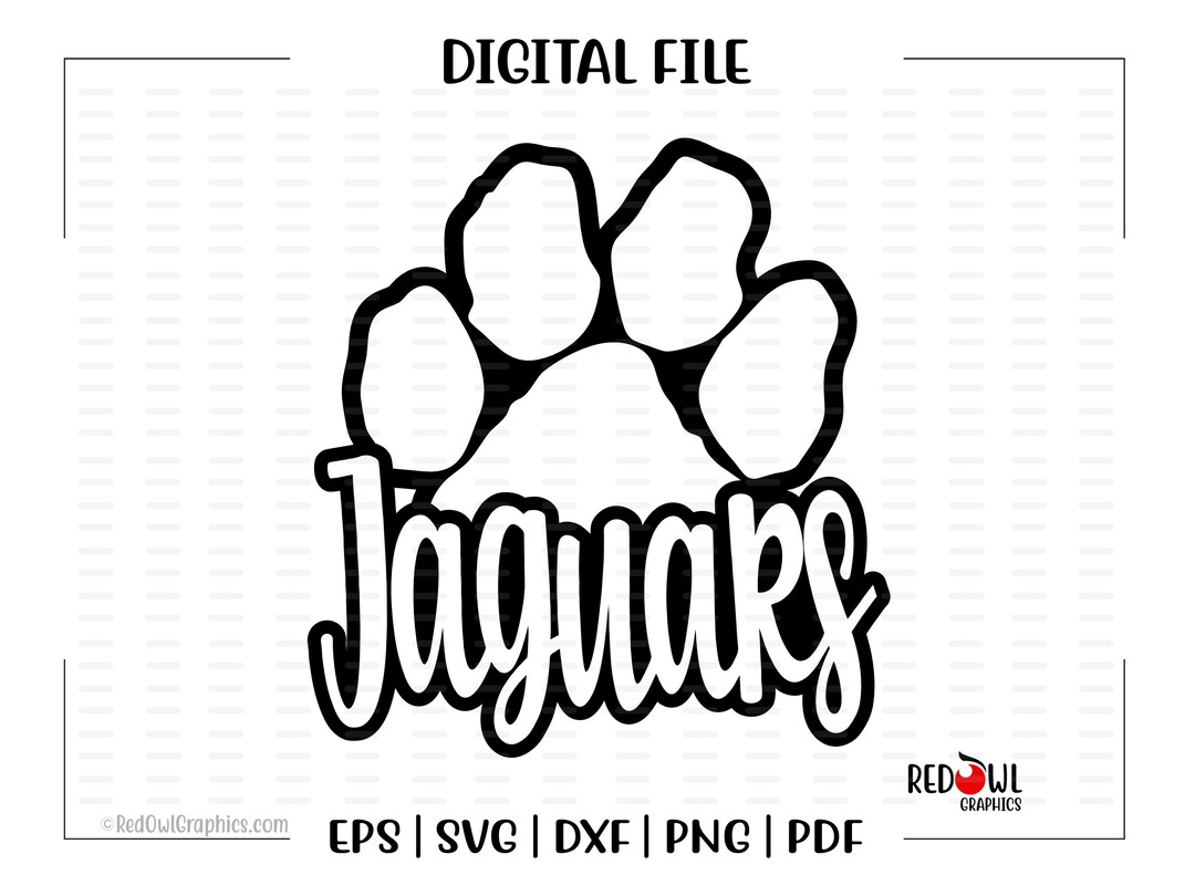 Jaguar Svg Jaguars Svg Paw Svg Jaguar J Jaguars Paw - Etsy