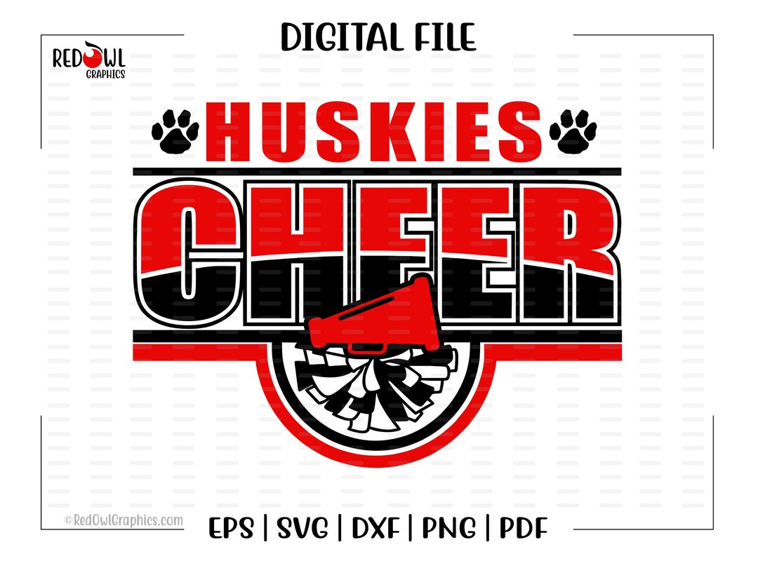 Cheer Svg, Huskie Cheer Svg, Cheerleading, Huskie, Huskies ...