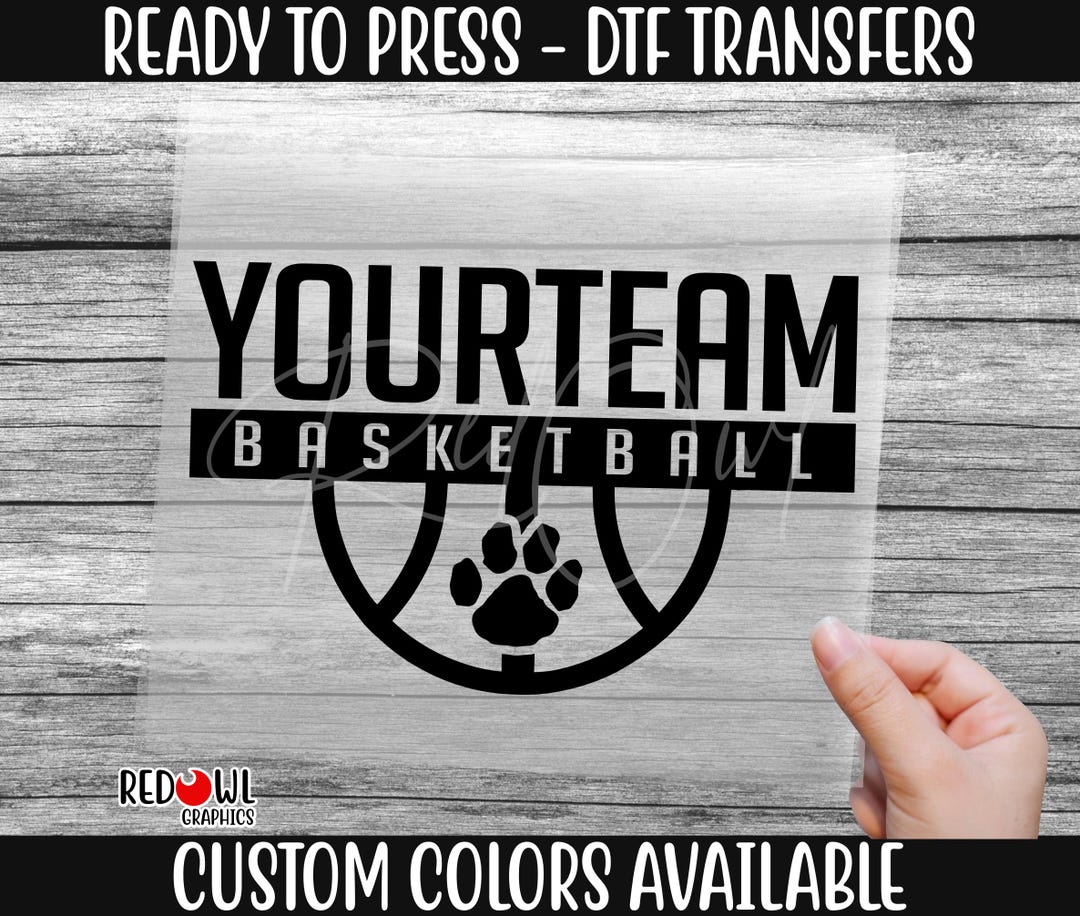 Ready to Press, Basketball Transfer, Custom DTF Transfer, Heat Transfer ...