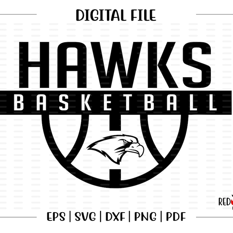 Hawks Basketball Logo - Etsy