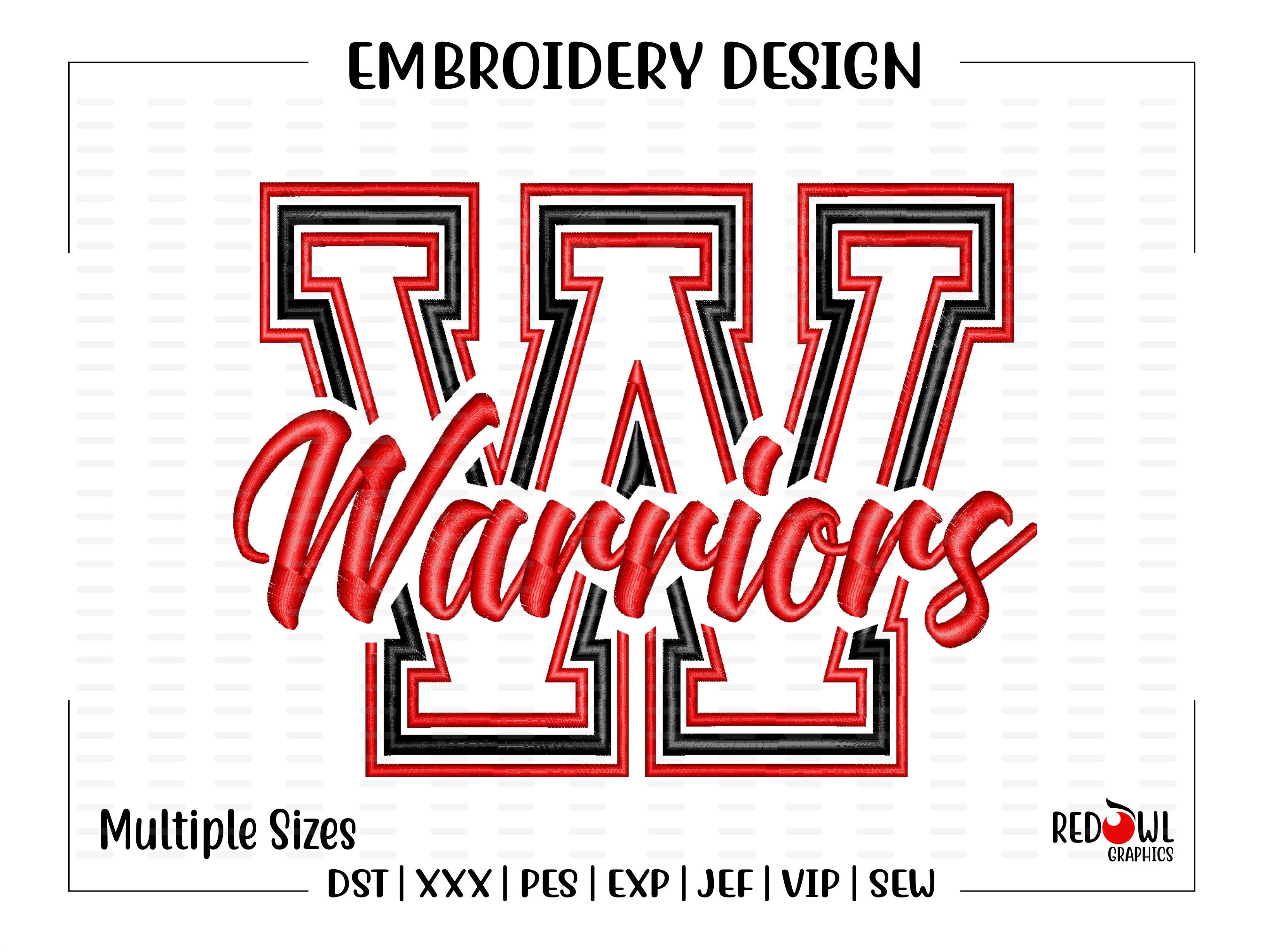 Warrior, Warriors, Embroidery Design, Mascot, School, Warrior ...