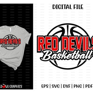 Basketball Svg, Red Devil Basketball, Red Devil, Devil, Basketball, Svg ...