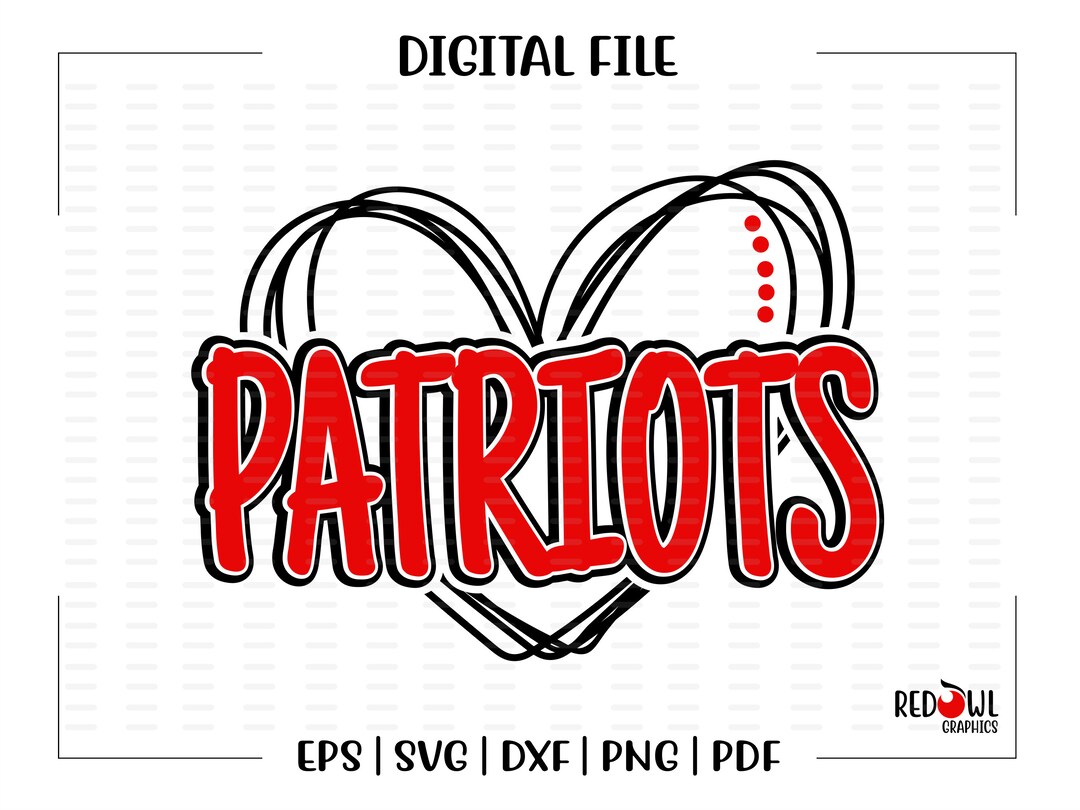 Patriot Svg, Patriots Svg, Heart, Love, Patriot, Patriots, Paw, Svg ...