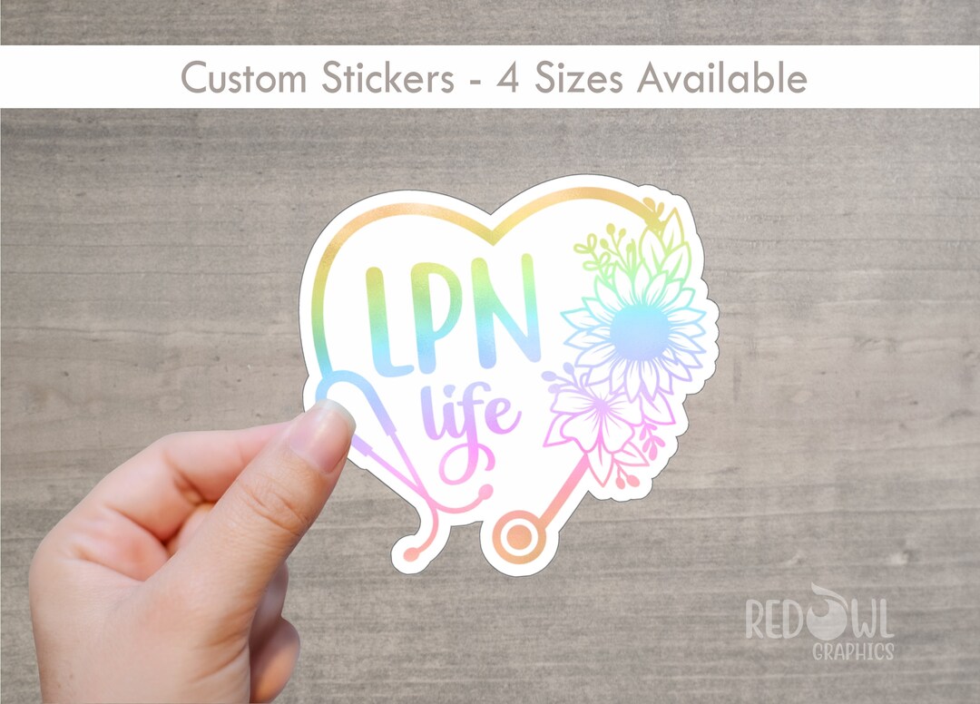 LPN Sticker, Nurse Sticker, Outdoor, LPN, Nurse, Gift for LPN, Nurse ...