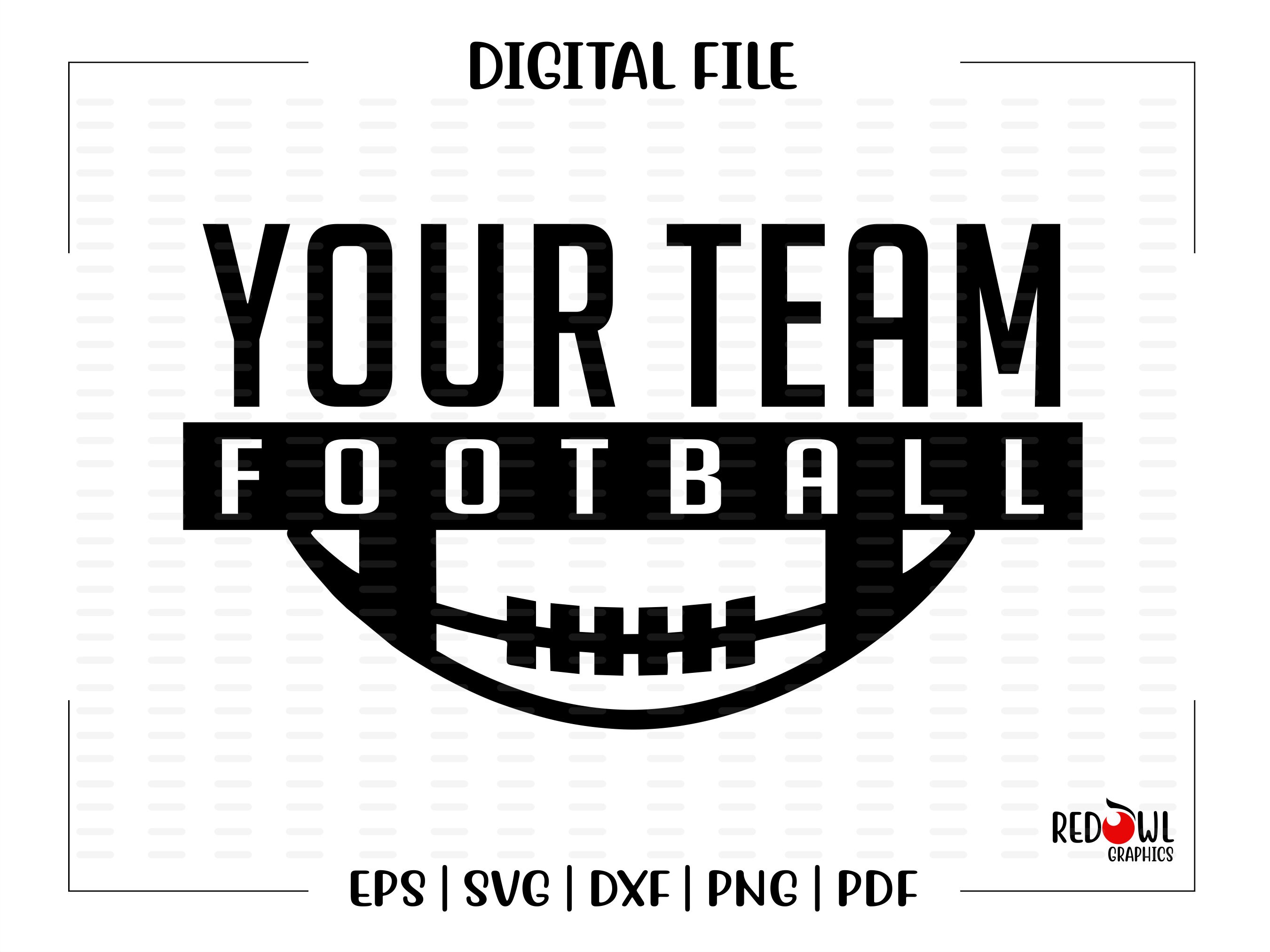 Custom Personalized Football Svg Football School Team | Etsy