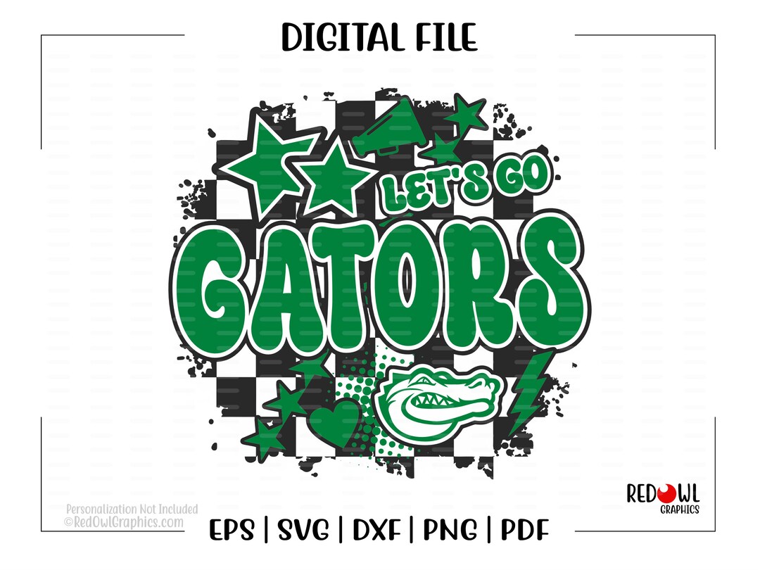 Gator Svg, Gators Svg, Gator, Gators, Retro, Checker Board, Htv, Svg ...