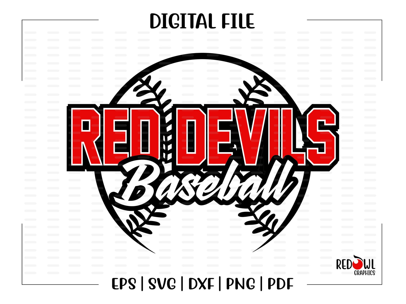 Baseball Svg Red Devil Baseball Svg Red Devil Devils - Etsy